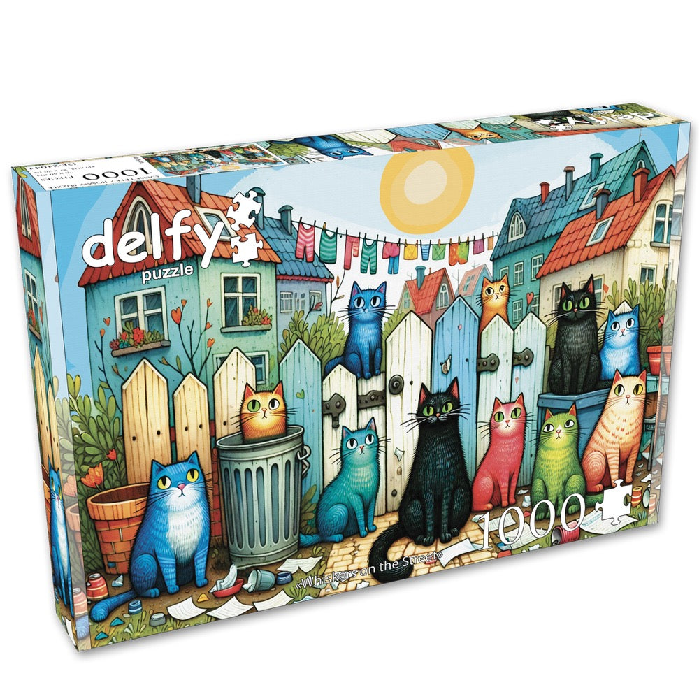 Delfy Whiskers On The Street 1000pc Jigsaw Puzzle – Weekend Hub