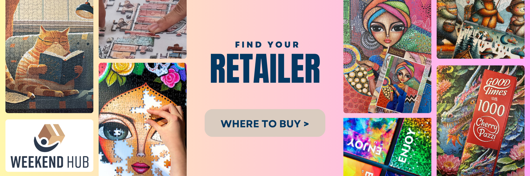 Weekend Hub Magnolia Puzzle Australian Distributor, JaCaRou, Delfy