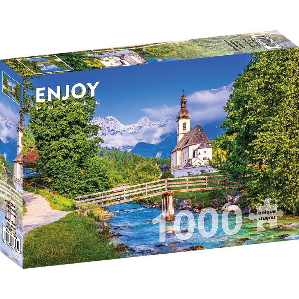 Enjoy Small Church in Ramsau Germany 1000pc Jigsaw Puzzle – Weekend Hub