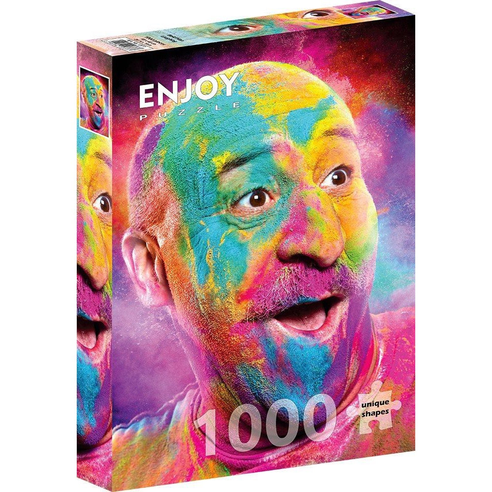 Enjoy Bald Man Laughing 1000pc Jigsaw Puzzle – Weekend Hub